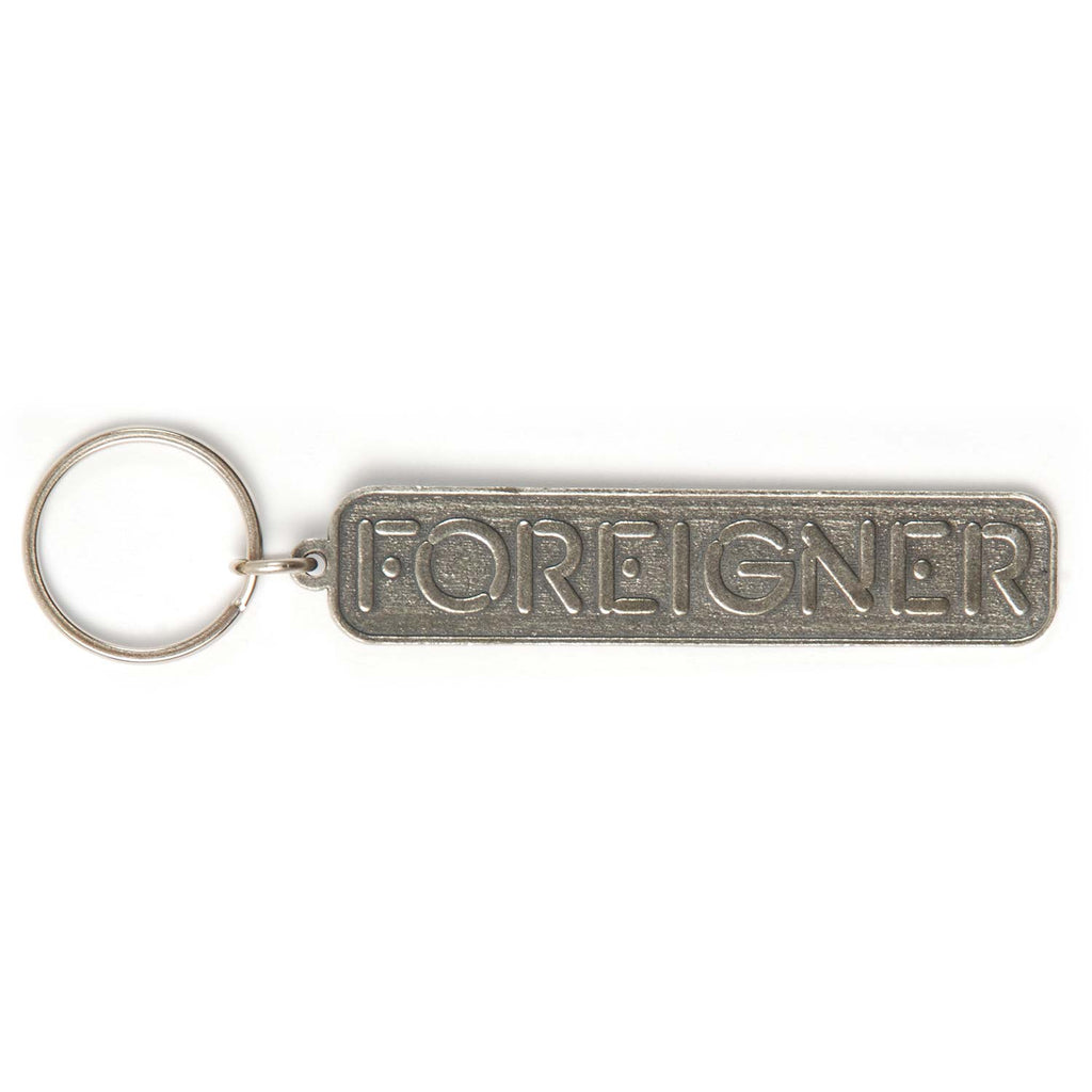Foreigner Logo Pewter Key Chain 104116 | Rockabilia Merch Store