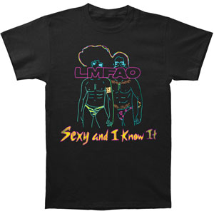 LMFAO Sexy Sketch Neon T-shirt 120428 | Rockabilia Merch Store