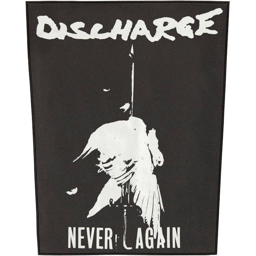 Discharge Never Again Back Patch Back Patch 236353 | Rockabilia Merch Store