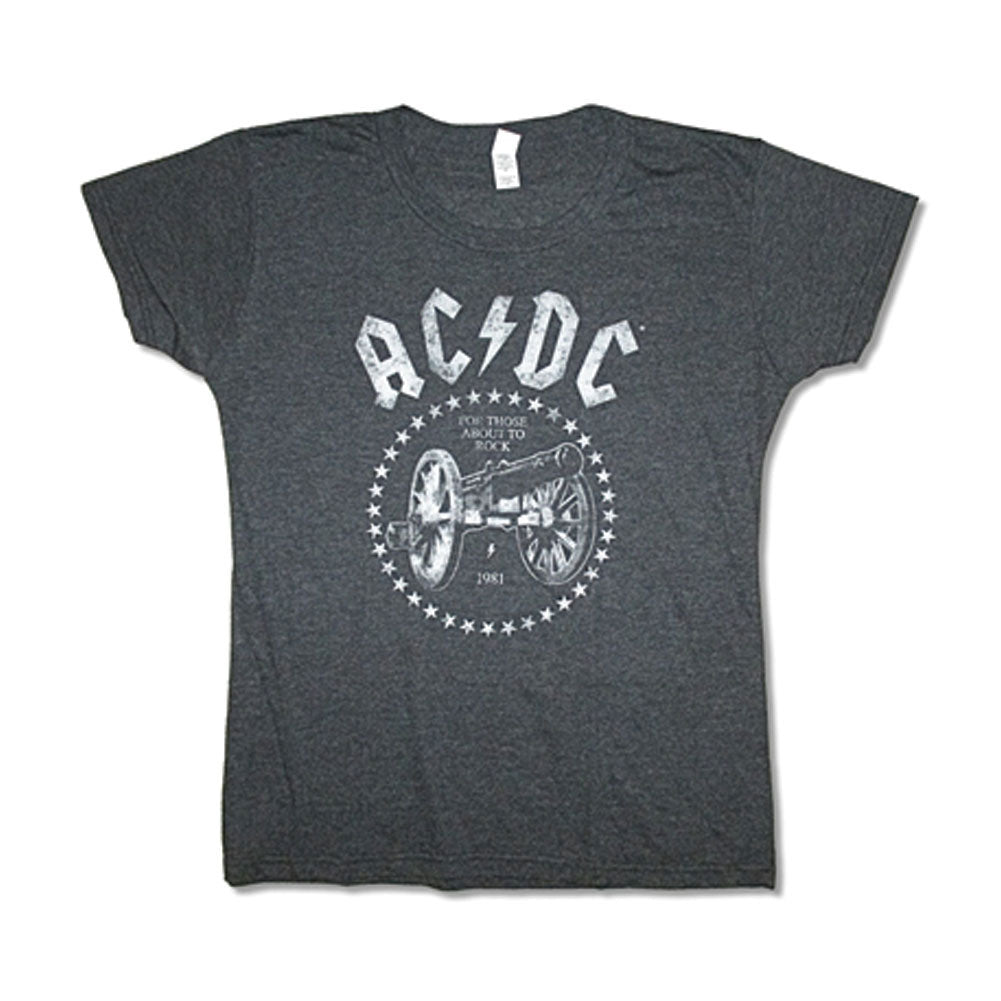 AC/DC N.A. We Salute You Junior Baby Doll Junior Top | AC/DC Merch Store