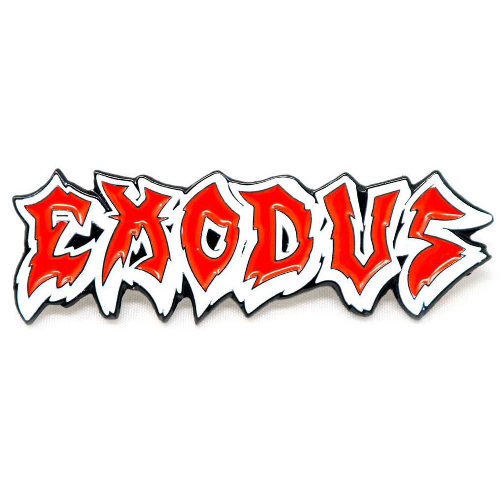 Exodus Logo Enamel Pin Pewter Pin Badge 400874 | Rockabilia Merch Store