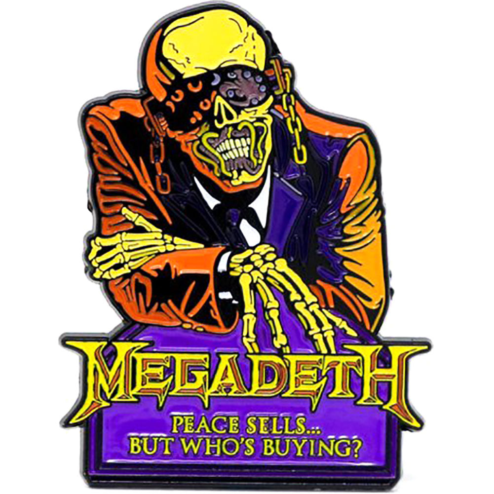 Megadeth Peace Sells Enamel Pin Pewter Pin Badge 401788 | Rockabilia ...