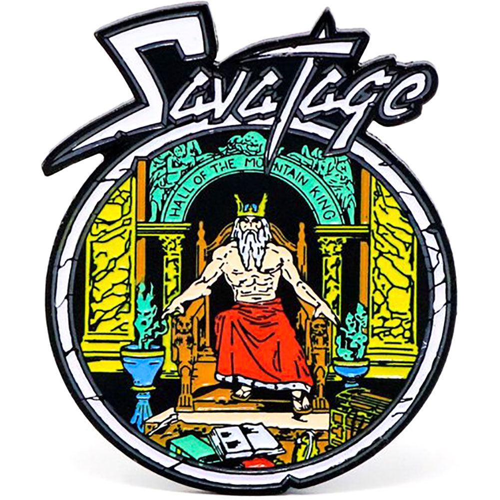 Savatage Hall of the Mountain King Enamel Pin Pewter Pin Badge 401793 | Rockabilia Merch Store