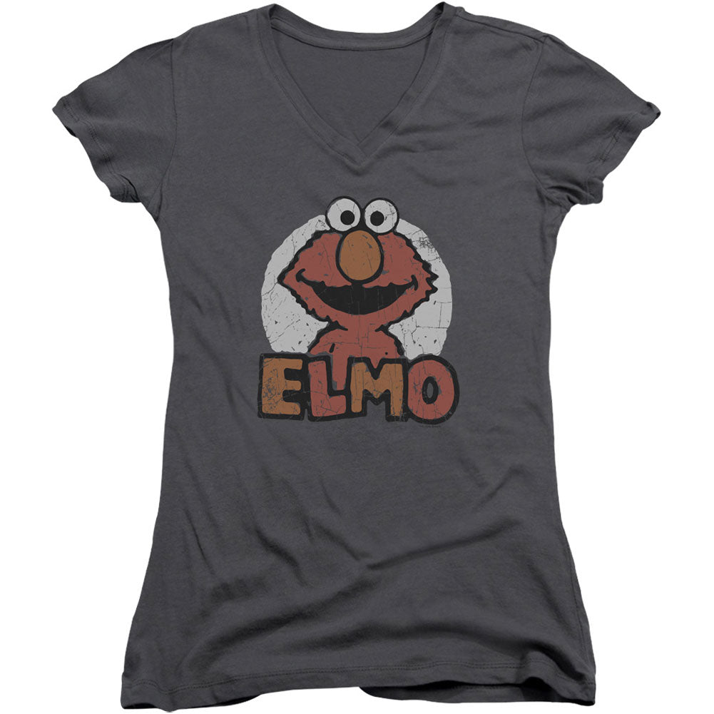 Sesame Street Elmo Name V-Neck Junior Top 409455 | Rockabilia Merch Store