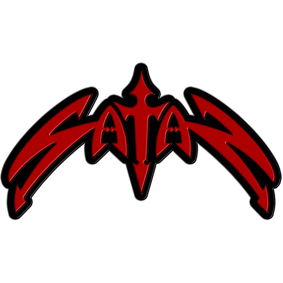 Satan Classic Logo Die Cut Enamel Pin Pewter Pin Badge 413095 ...