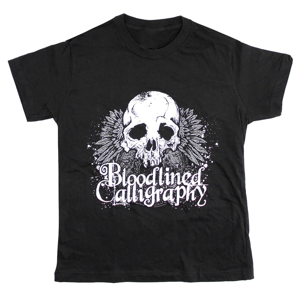 Bloodlined Calligraphy Skull Logo Junior Top 438976 | Rockabilia Merch ...