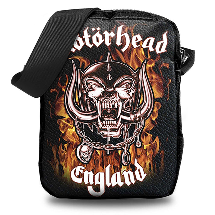Motorhead England Fire Crossbody Bag Messenger Bag 452626 | Rockabilia ...
