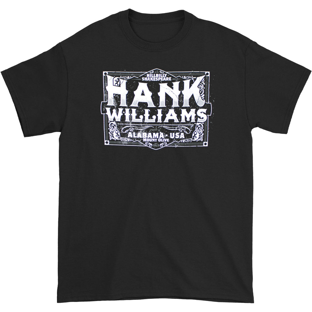 Hank Williams The Hillbilly Shakespeare T-shirt 454027 | Rockabilia ...