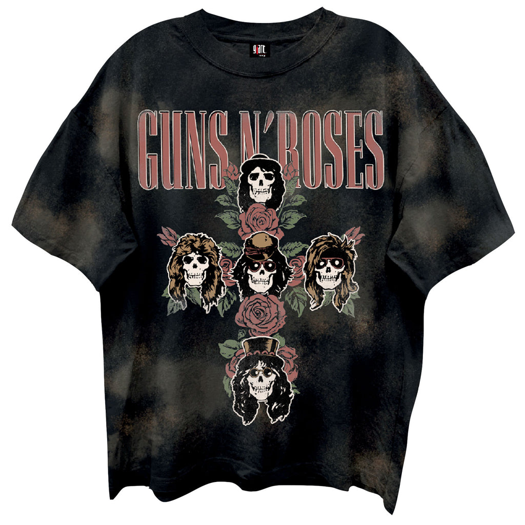 Guns N Roses GNR Rose Cross Vintage T-shirt 454068 | Rockabilia Merch Store