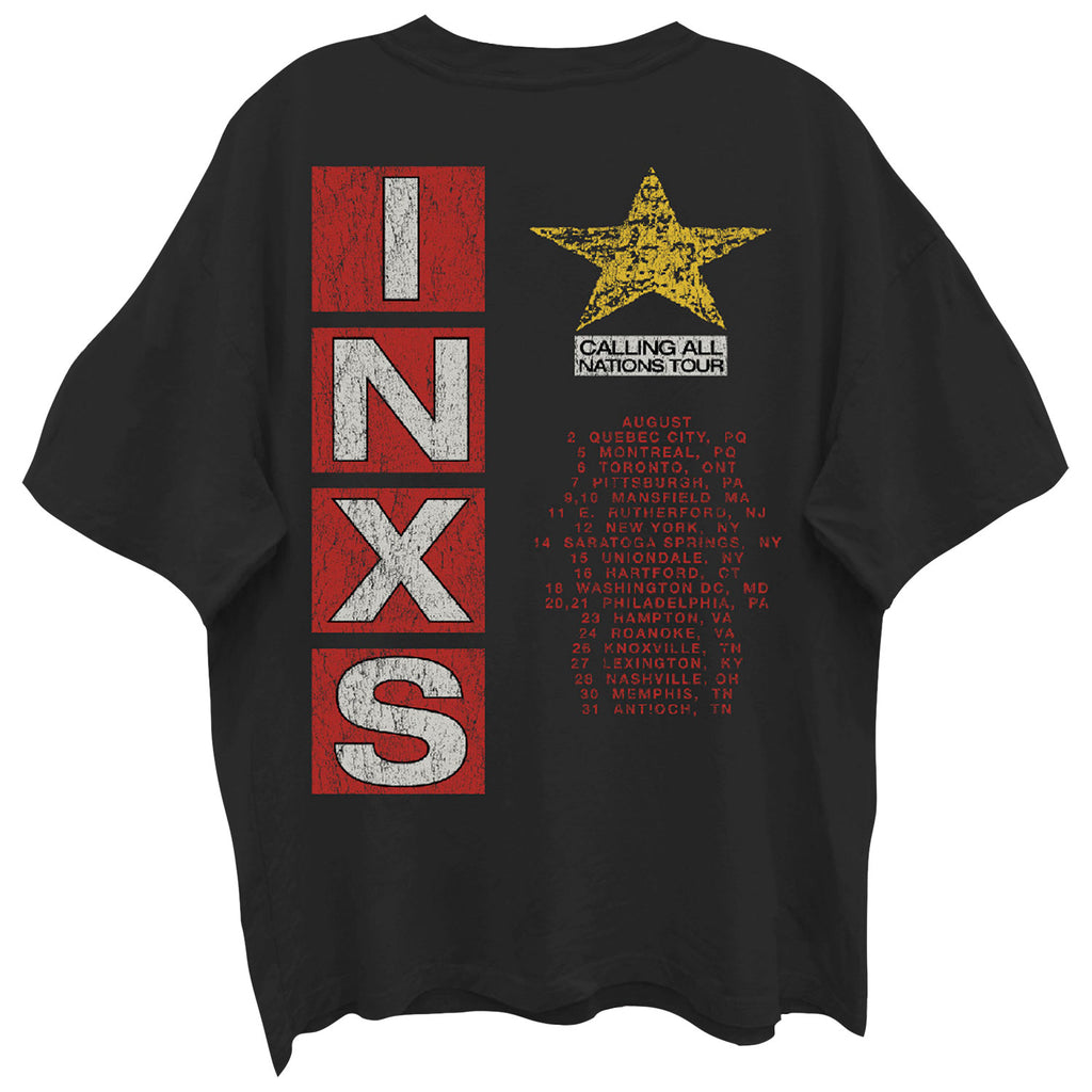 INXS Calling All Nations Tour Vintage T-shirt 454070 | Rockabilia Merch ...