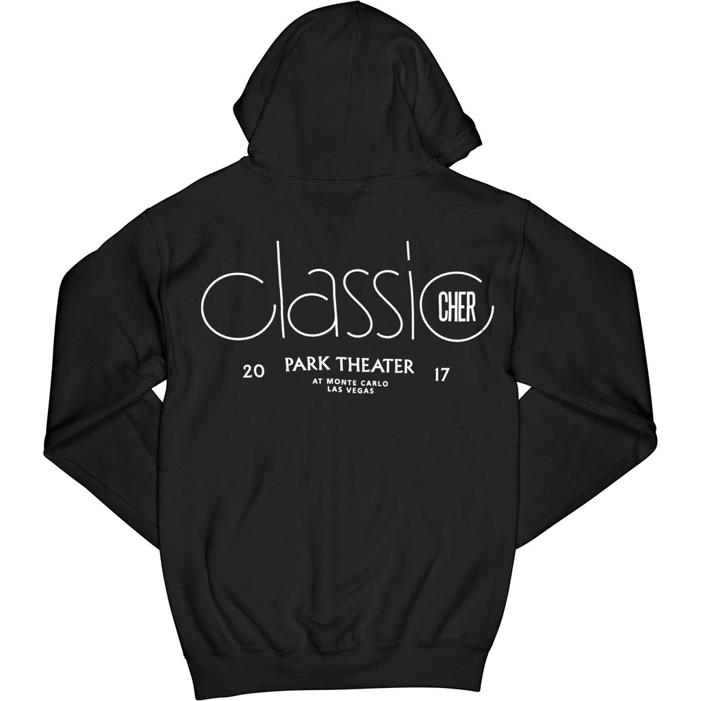 Cher Classic Cher Residency At Park Theater Zippered Hooded Sweatshirt ...