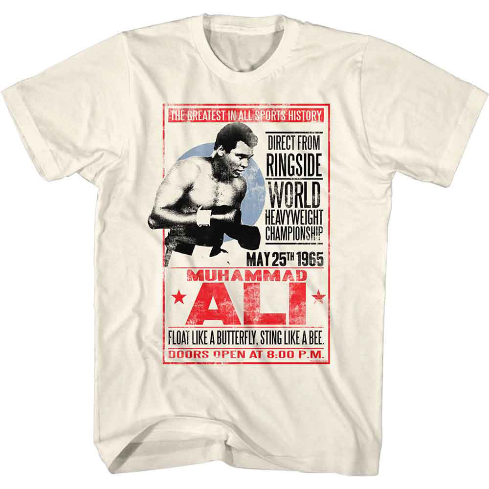 Muhammad Ali 1965 Poster T-shirt 454412 | Rockabilia Merch Store