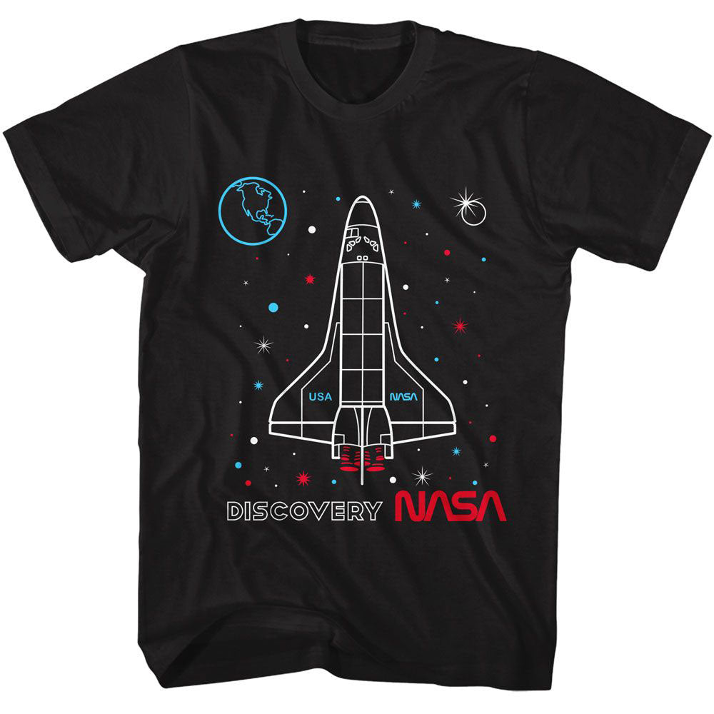 NASA Nasa Discovery Outlined T-shirt 454701 | Rockabilia Merch Store