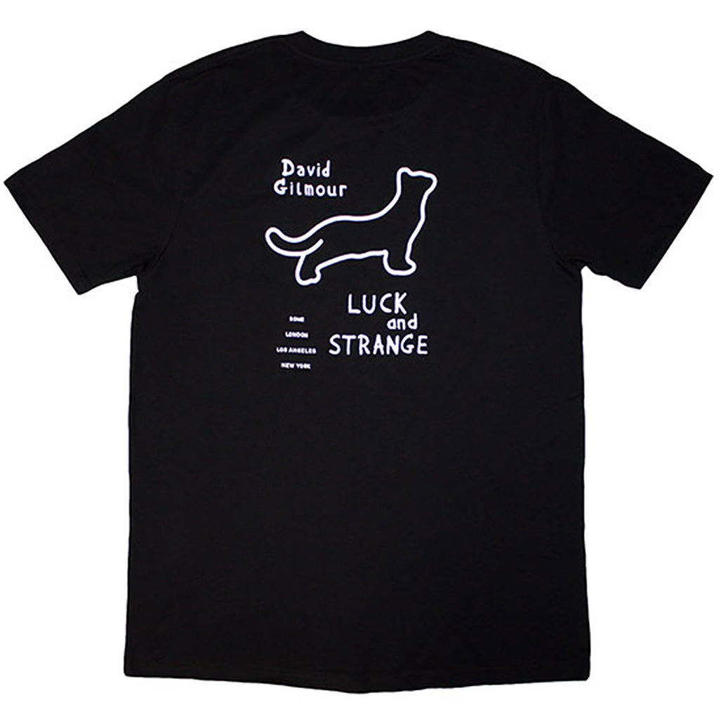 David Gilmour Luck & Strange Black Cat Strat T-shirt | David Gilmour ...