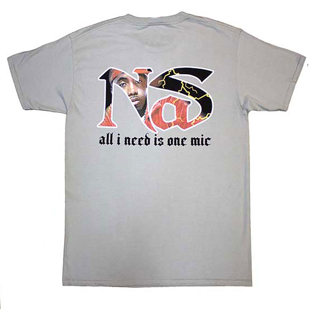 Nas One Mic T-shirt 456457 | Rockabilia Merch Store