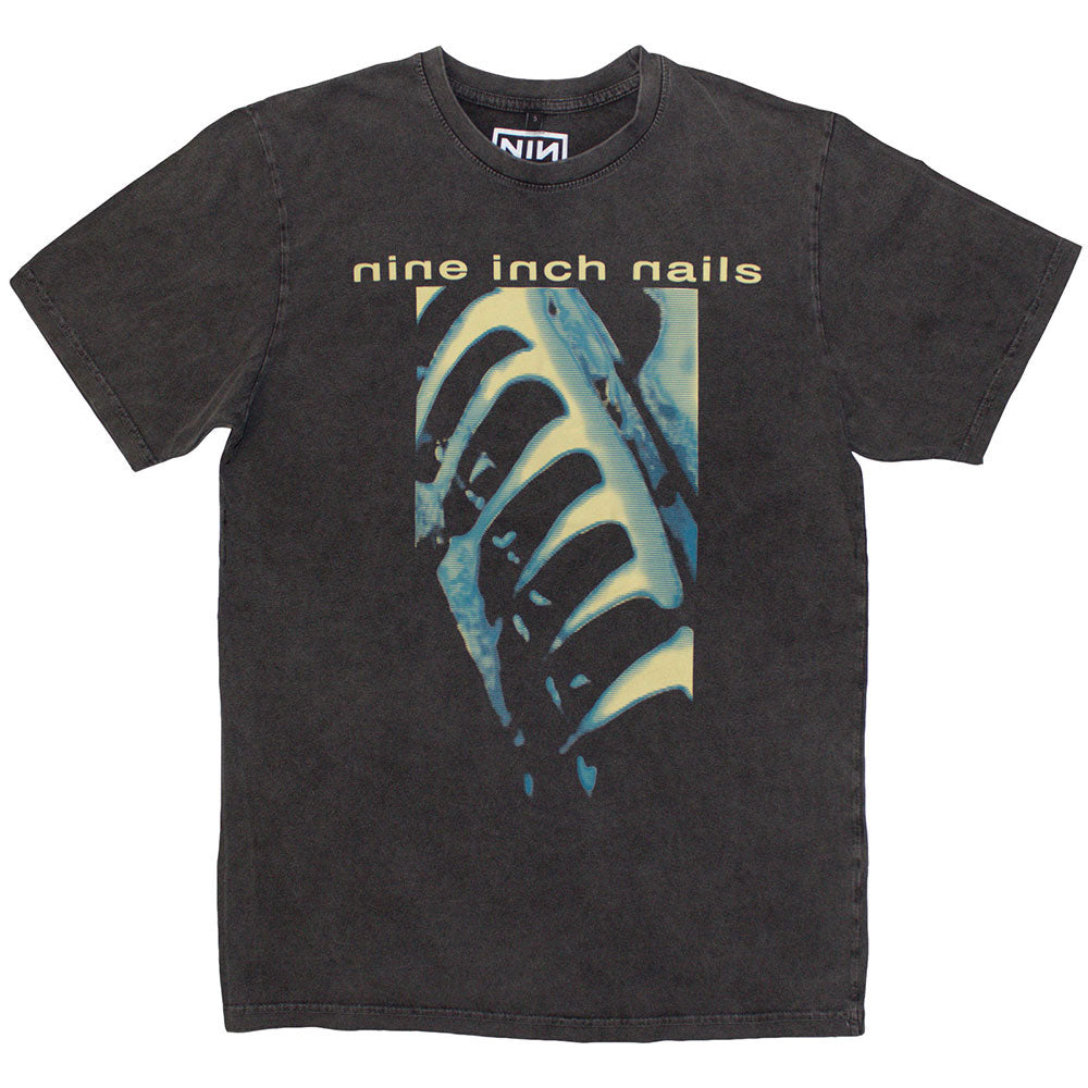 Nine Inch Nails Phm & Text Logo Stone Wash T-shirt | Nine Inch Nails ...