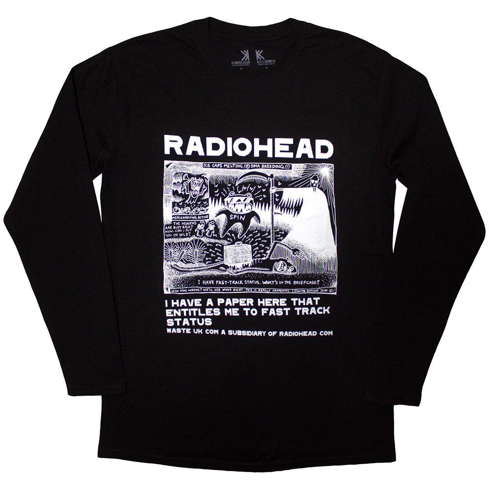 Radiohead Ice Caps Long Sleeve 457663 | Rockabilia Merch Store