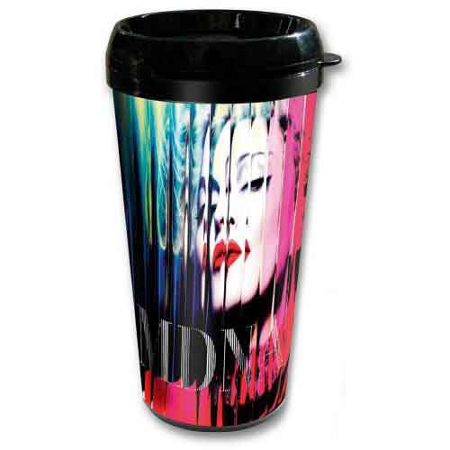 Madonna Mdna Plastic Style Travel Mug 458245 | Rockabilia Merch Store