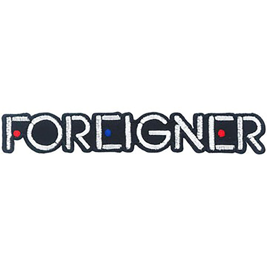 Foreigner Logo Embroidered Patch 458875 | Rockabilia Merch Store
