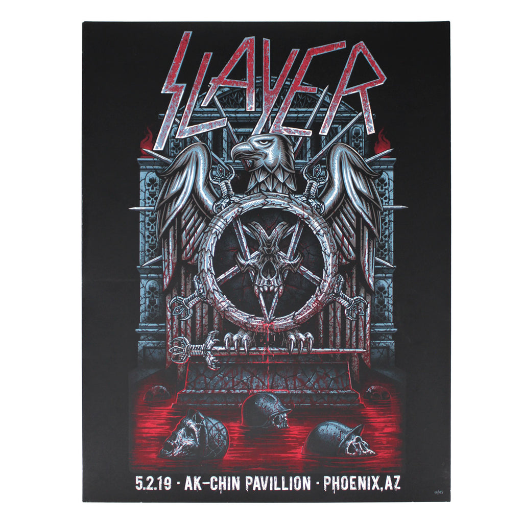 Slayer 5.2.19 Phoenix, AZ by Namsing Limited Screenprint | Slayer Merch ...