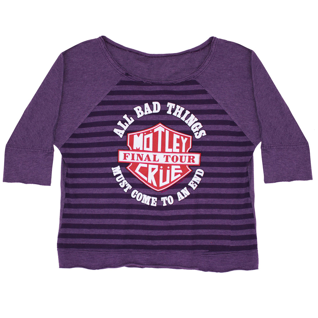 Motley Crue Final Tour All Bad Things Must Come To An End Junior Top ...