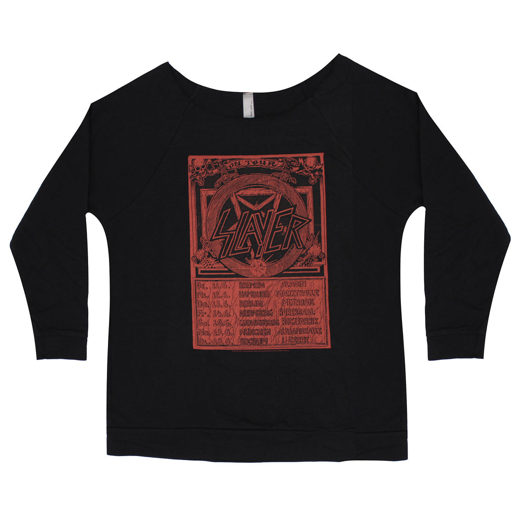 Slayer On Tour Europe With Dates Junior Top 459287 | Rockabilia Merch Store