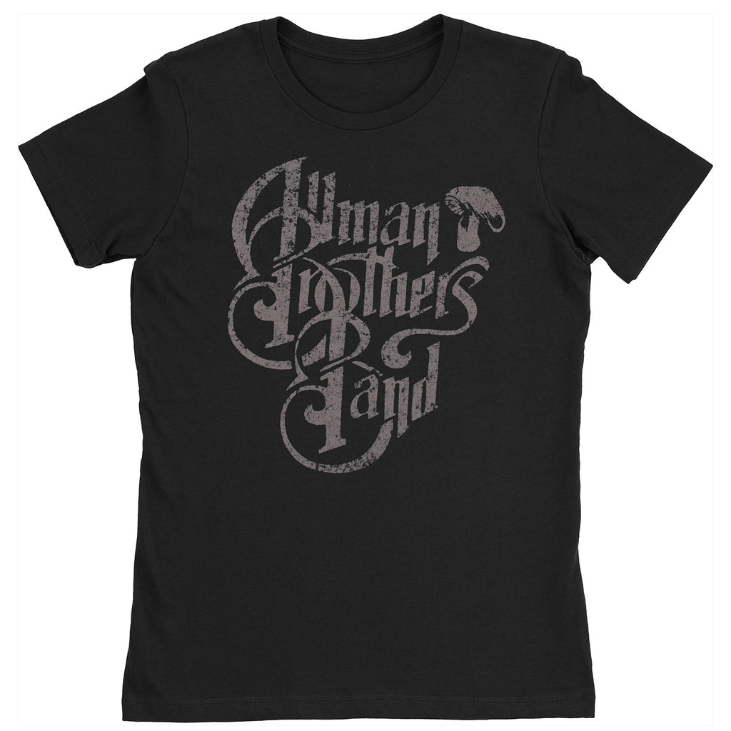 Allman Brothers Band Vintage Distressed Logo With Mushroom T-shirt ...