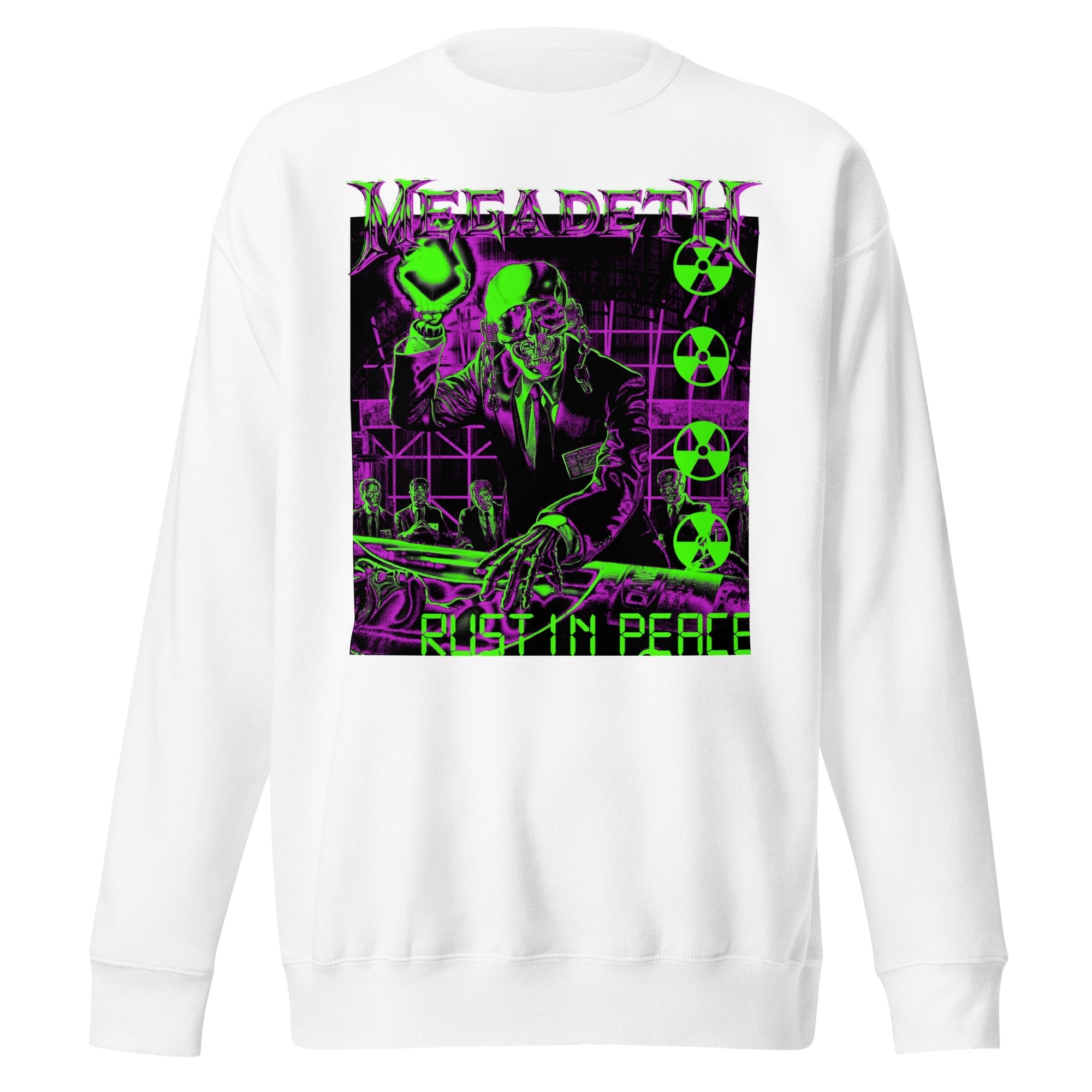 Megadeth - Neon Rust in Peace Jumbo Print Sweatshirt | Megadeth Merch Store