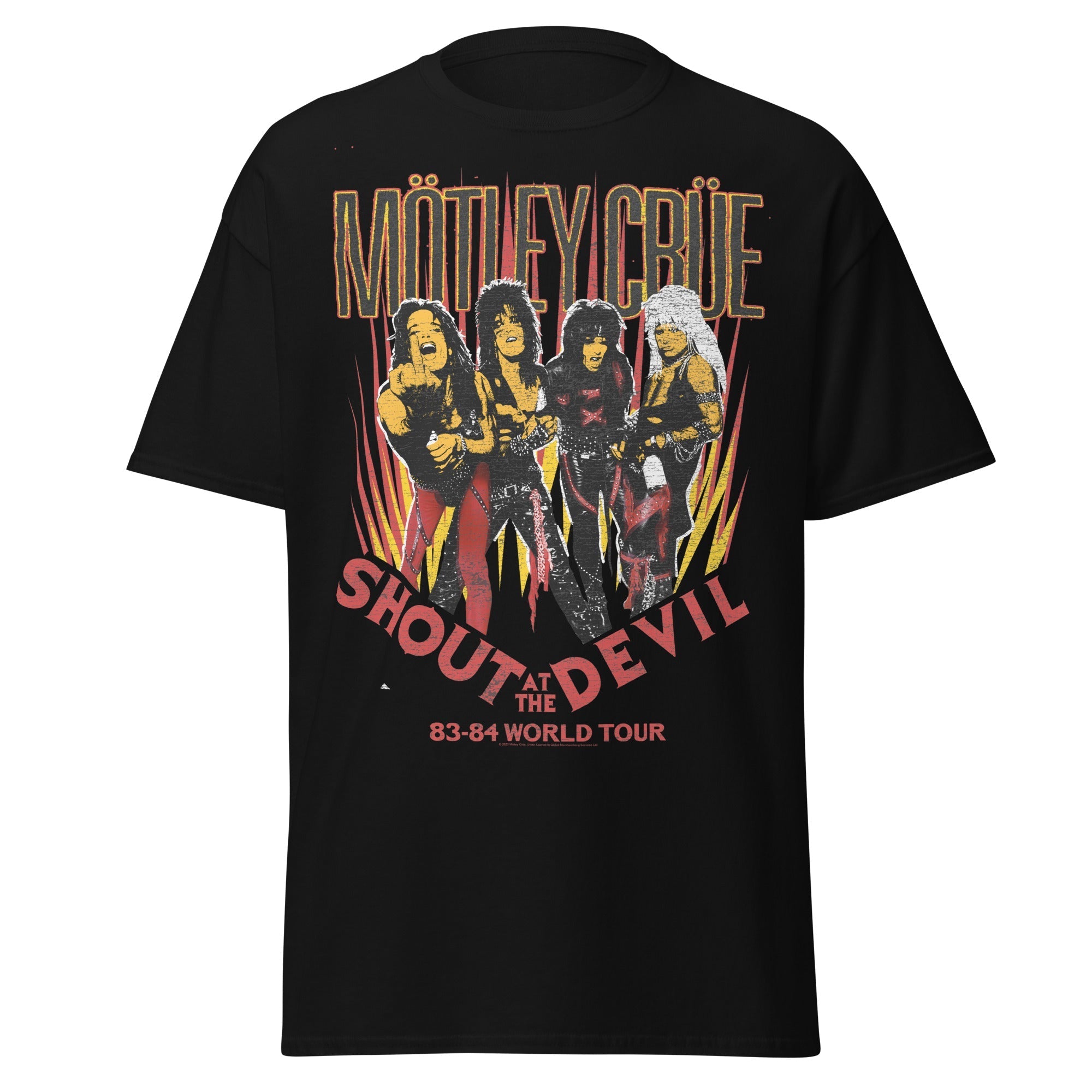 Motley Crue Shout World Tour T-Shirt | Motley Crue Merch Store