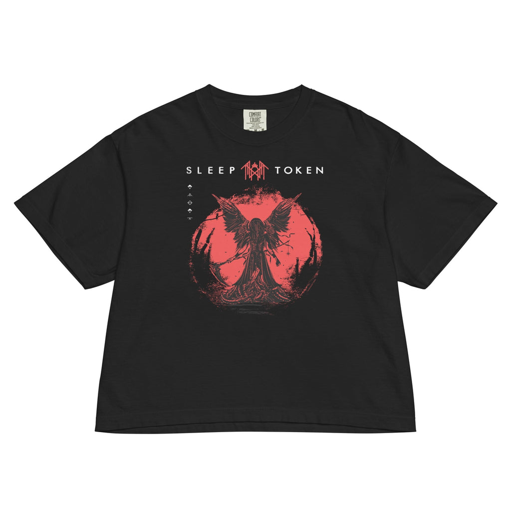 Sleep Token Telomeres Mineral Wash Womens Crop Top | Sleep Token Merch ...