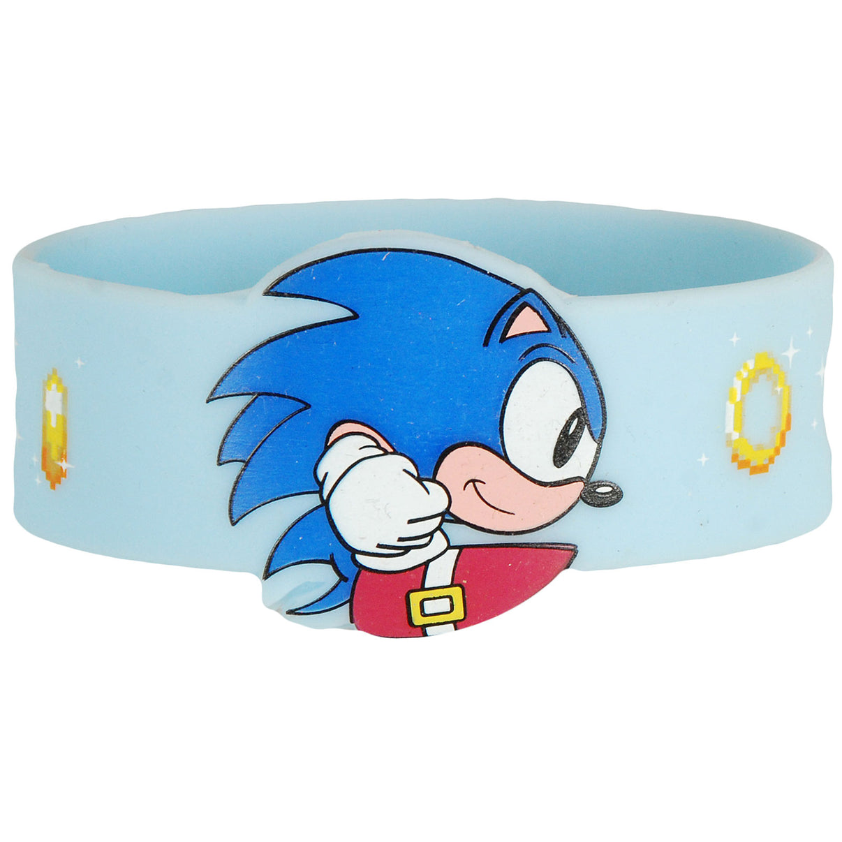 Sonic The Hedgehog Spin Rubber Bracelet 143600 | Rockabilia Merch Store