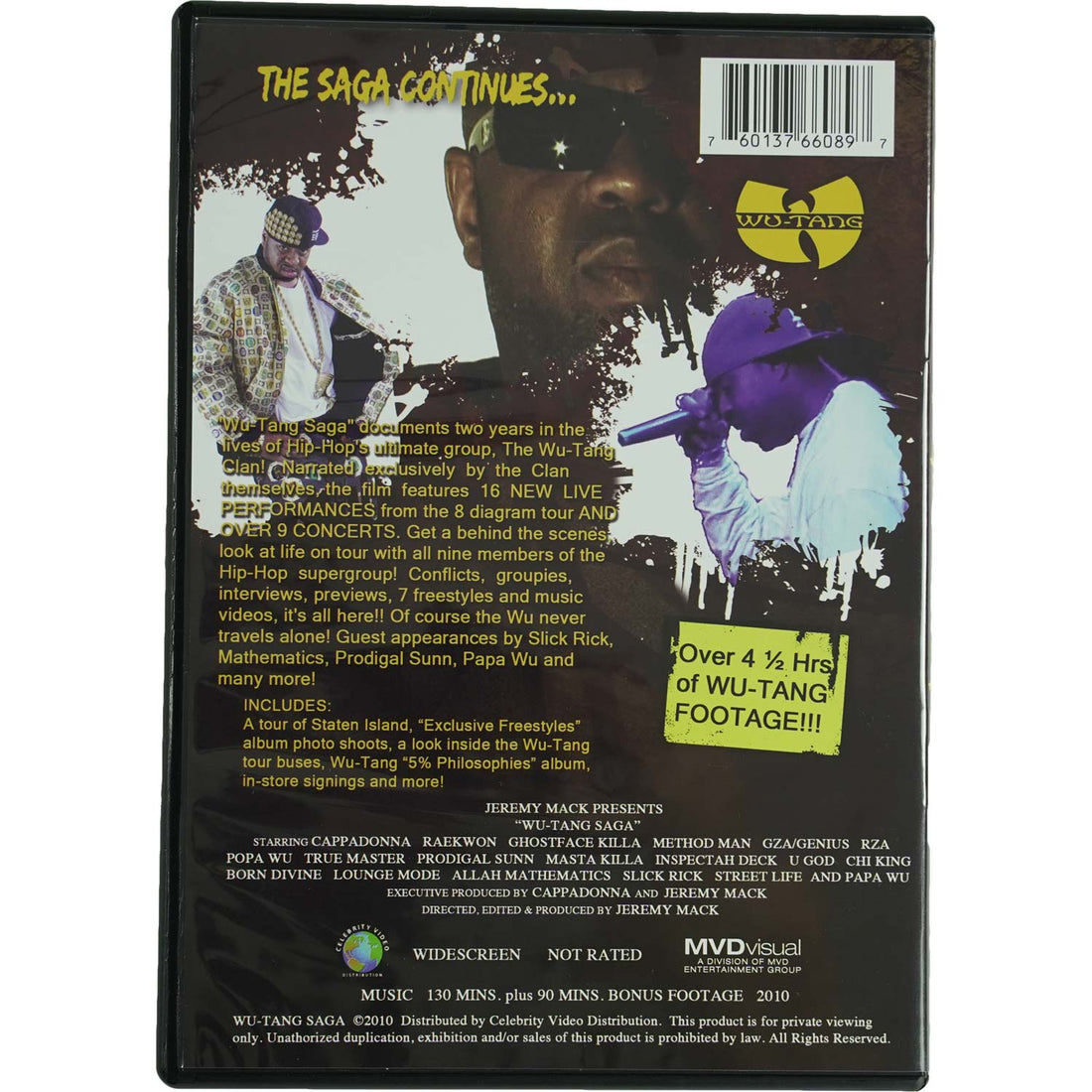 Wu Tang Clan Wu-Tang Saga DVD 273023 | Rockabilia Merch Store