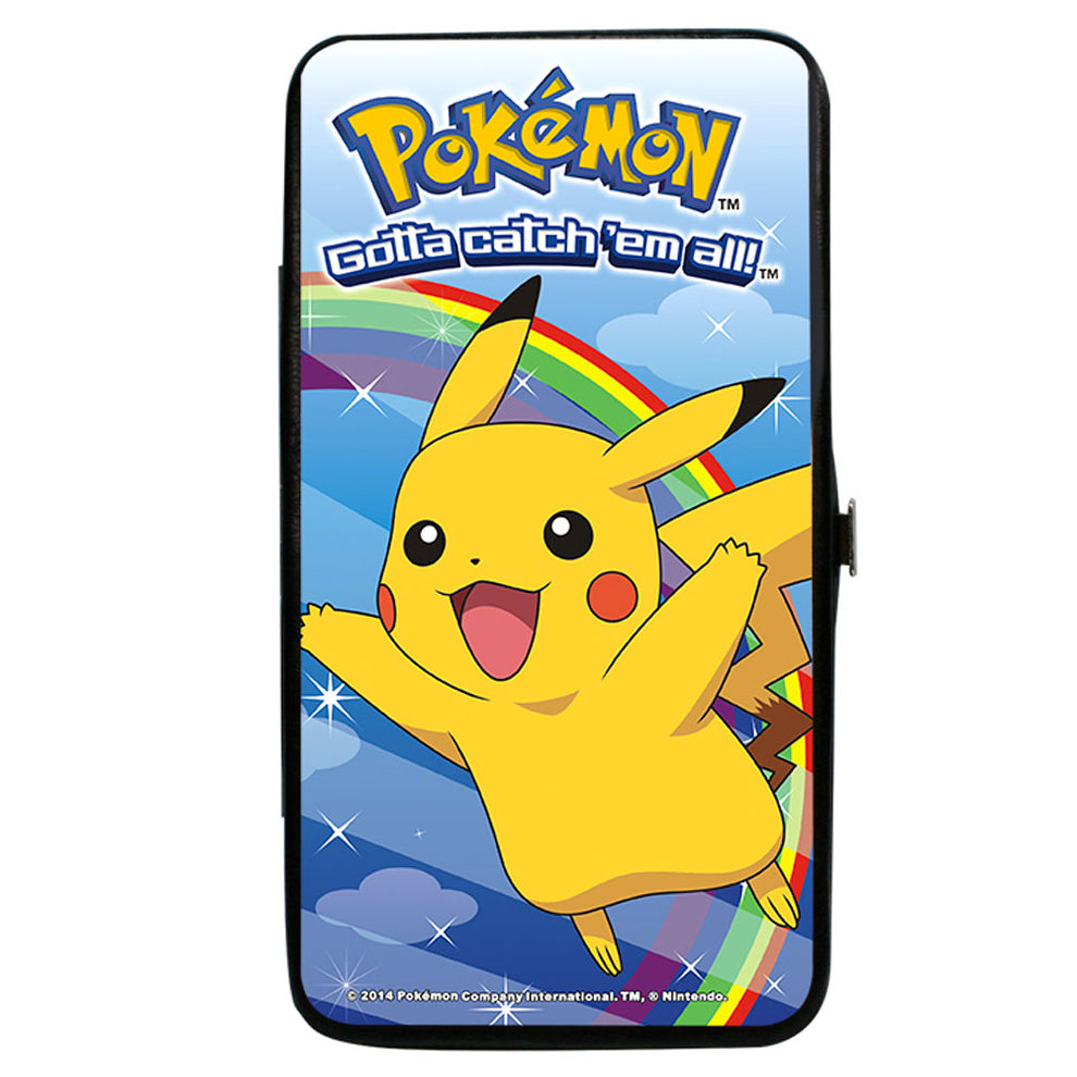 Pokemon Pok mon Logo/Pikachu Rainbow Pose Girls Wallet 310958 ...