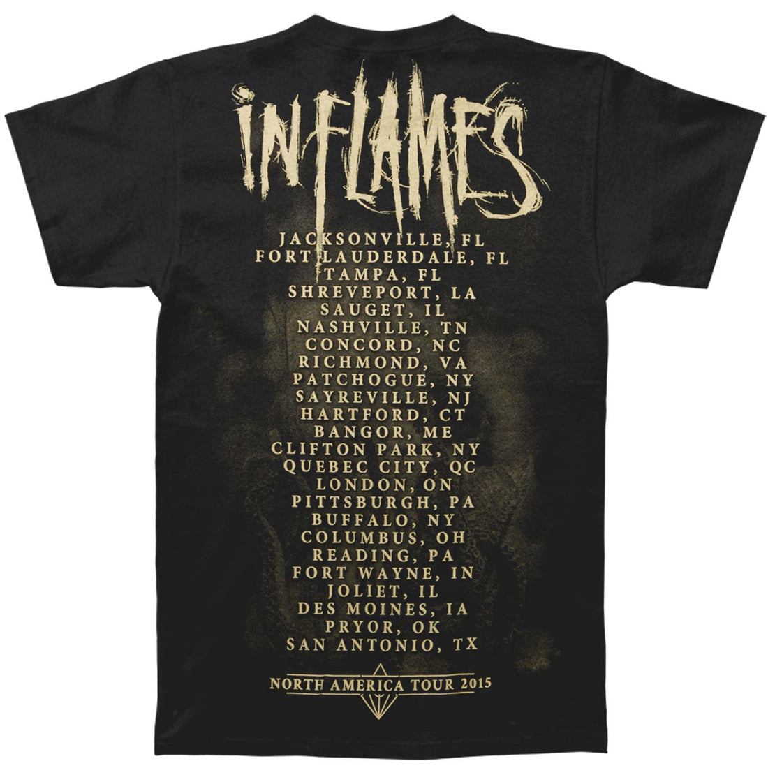 In Flames Octopus 2015 Tour T-shirt 379372 | Rockabilia Merch Store