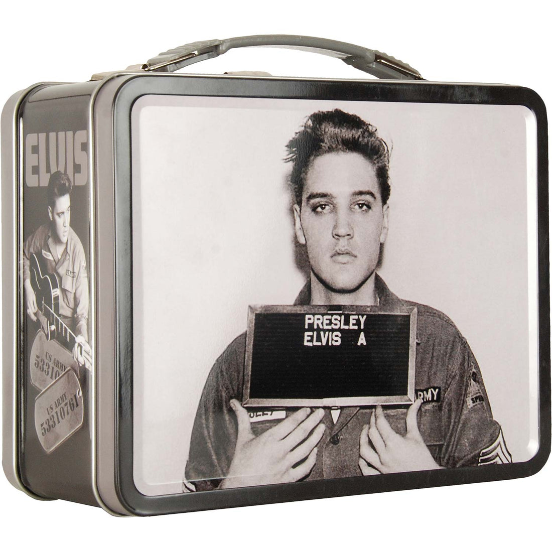 Elvis Presley Enlistment Photo Lunch Box 381179 | Rockabilia Merch Store