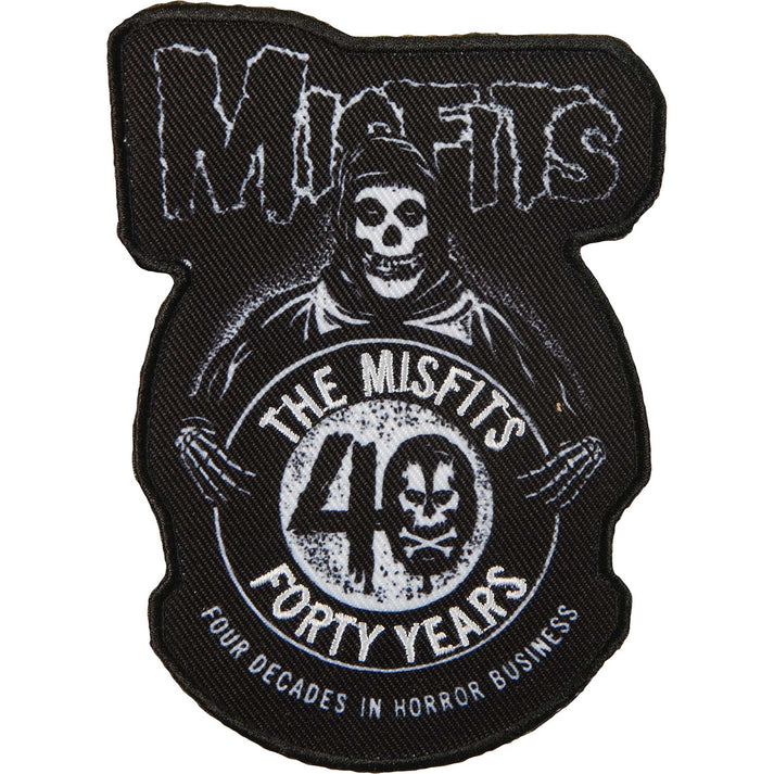 Misfits 40th Anniversary Embroidered Patch 385527 | Rockabilia Merch Store