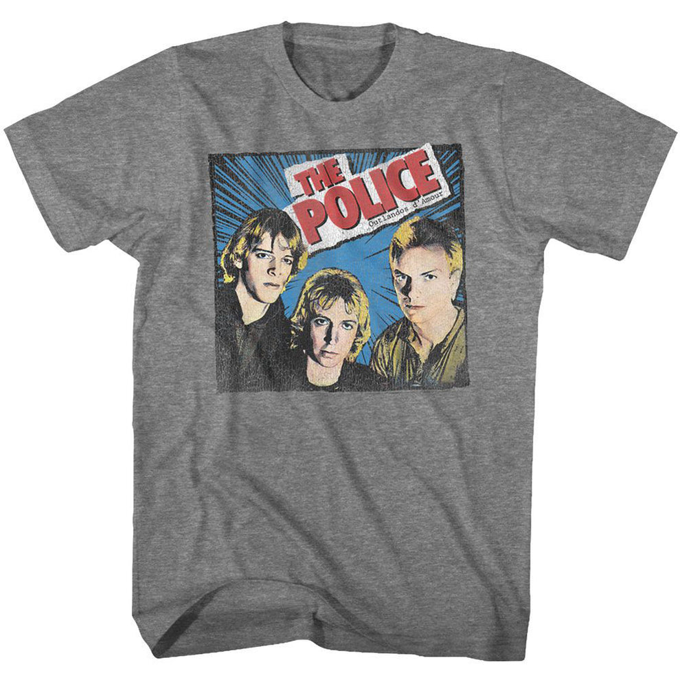 Police Comic-ish T-shirt | Police Merch Store